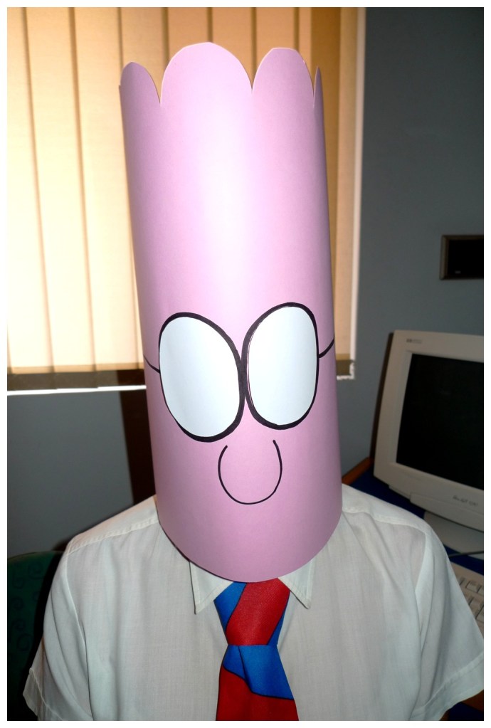 How to: Dilbert Head – Theme Me: Costume, Fancy Dress & Theme Inspiration